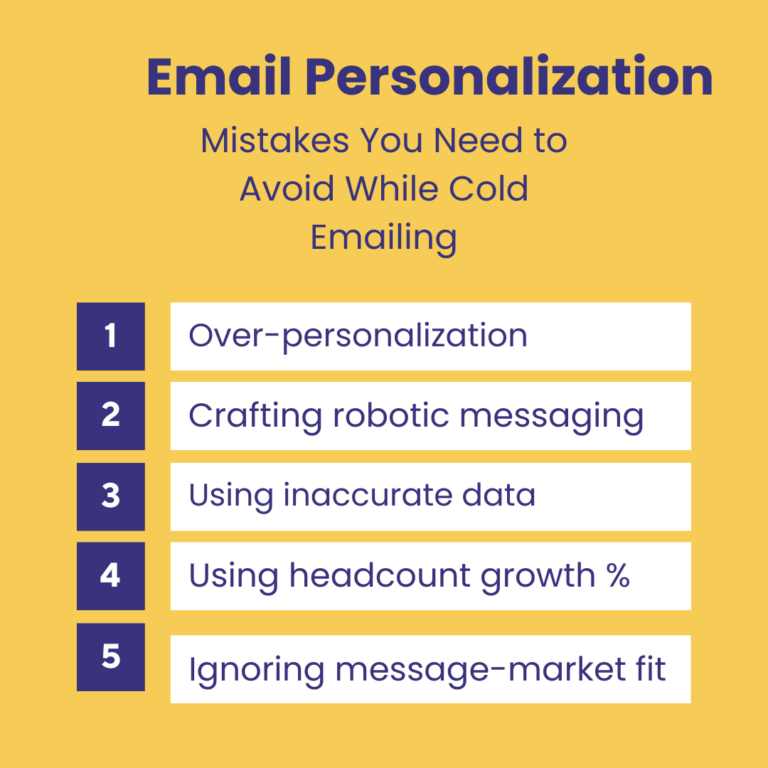 Email Personalization Mistakes to Avoid While Cold Emailing